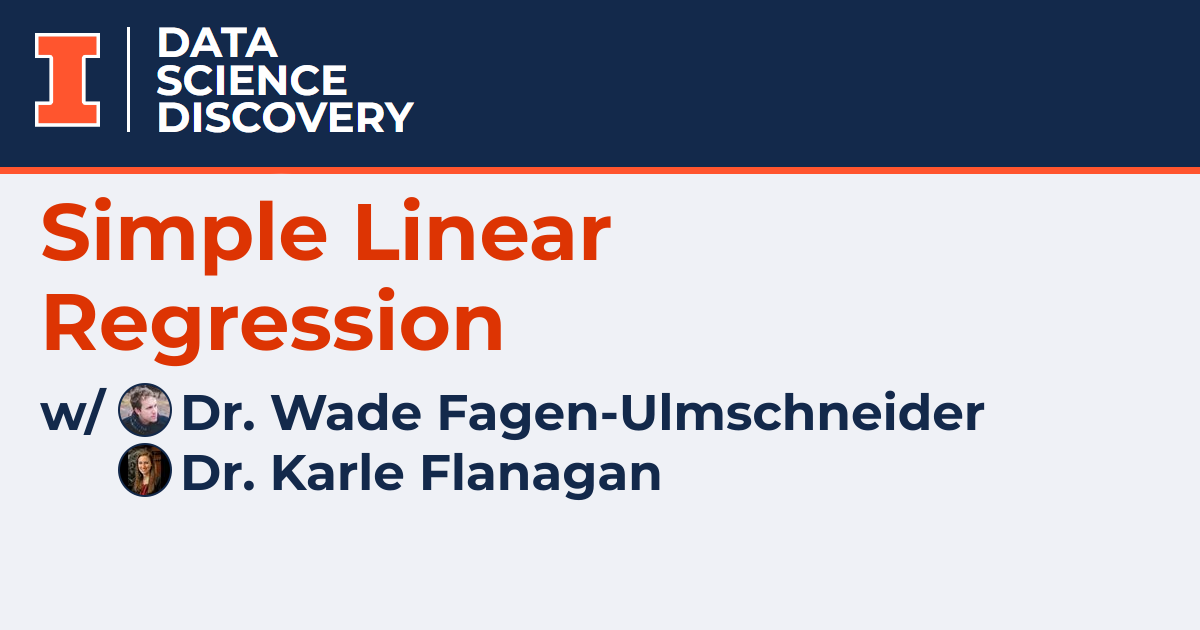 Simple Linear Regression - Data Science Discovery