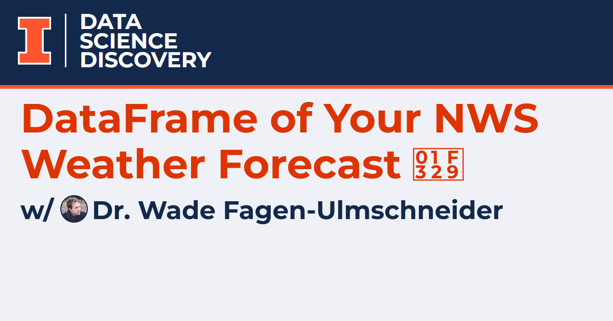 DataFrame of Your NWS Weather Forecast 🌩️ - Data Science Discovery