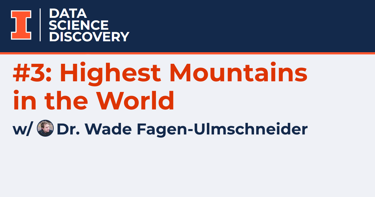 #3: Highest Mountains in the World - Data Science Discovery